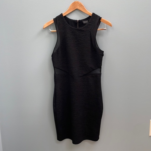 Topshop | Dresses | Bodycon Mesh Cutout Minidress | Poshmark